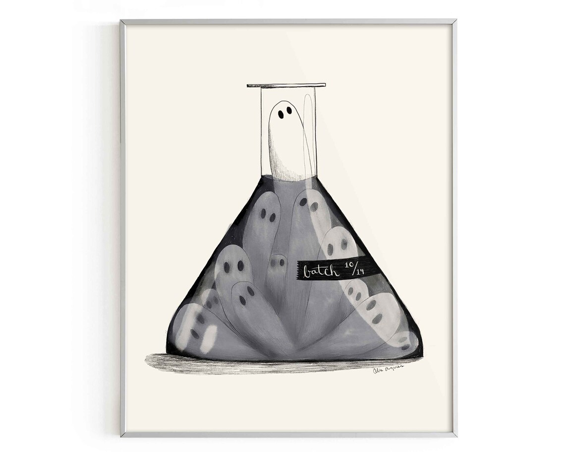 Ghost Laboratory Print | Etsy