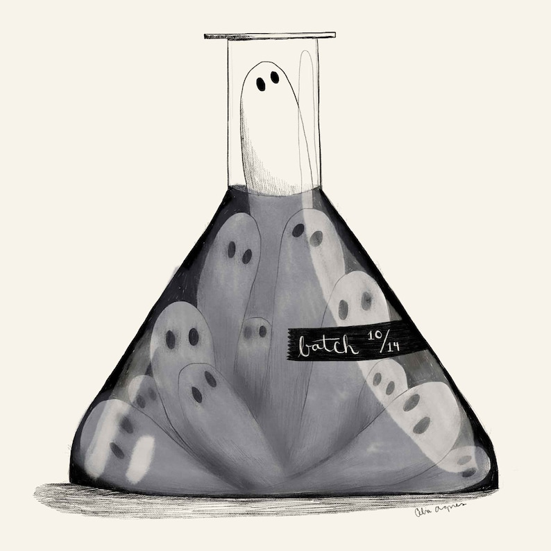 Ghost Laboratory Print | Etsy