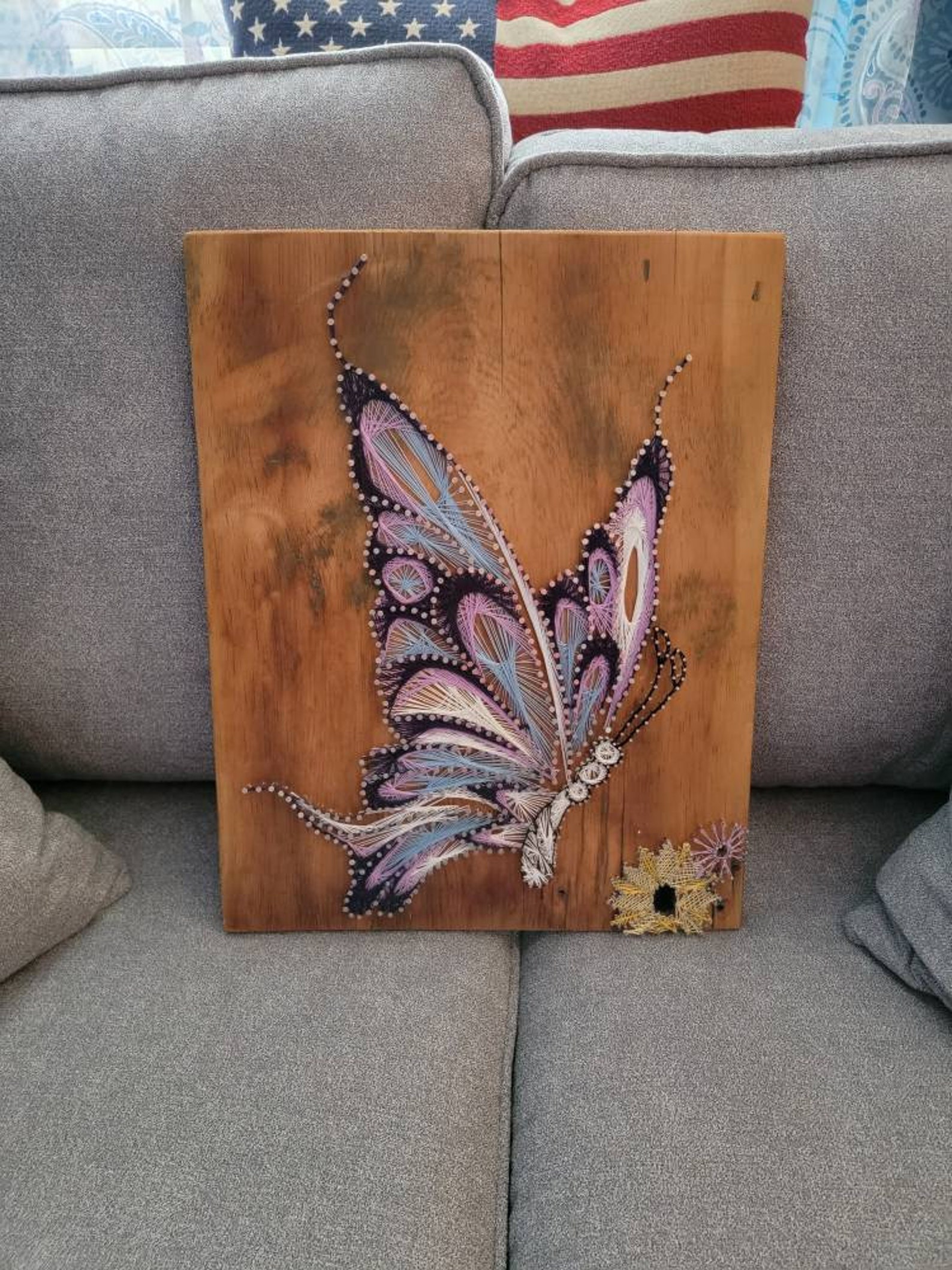Large Butterfly String Art | Etsy
