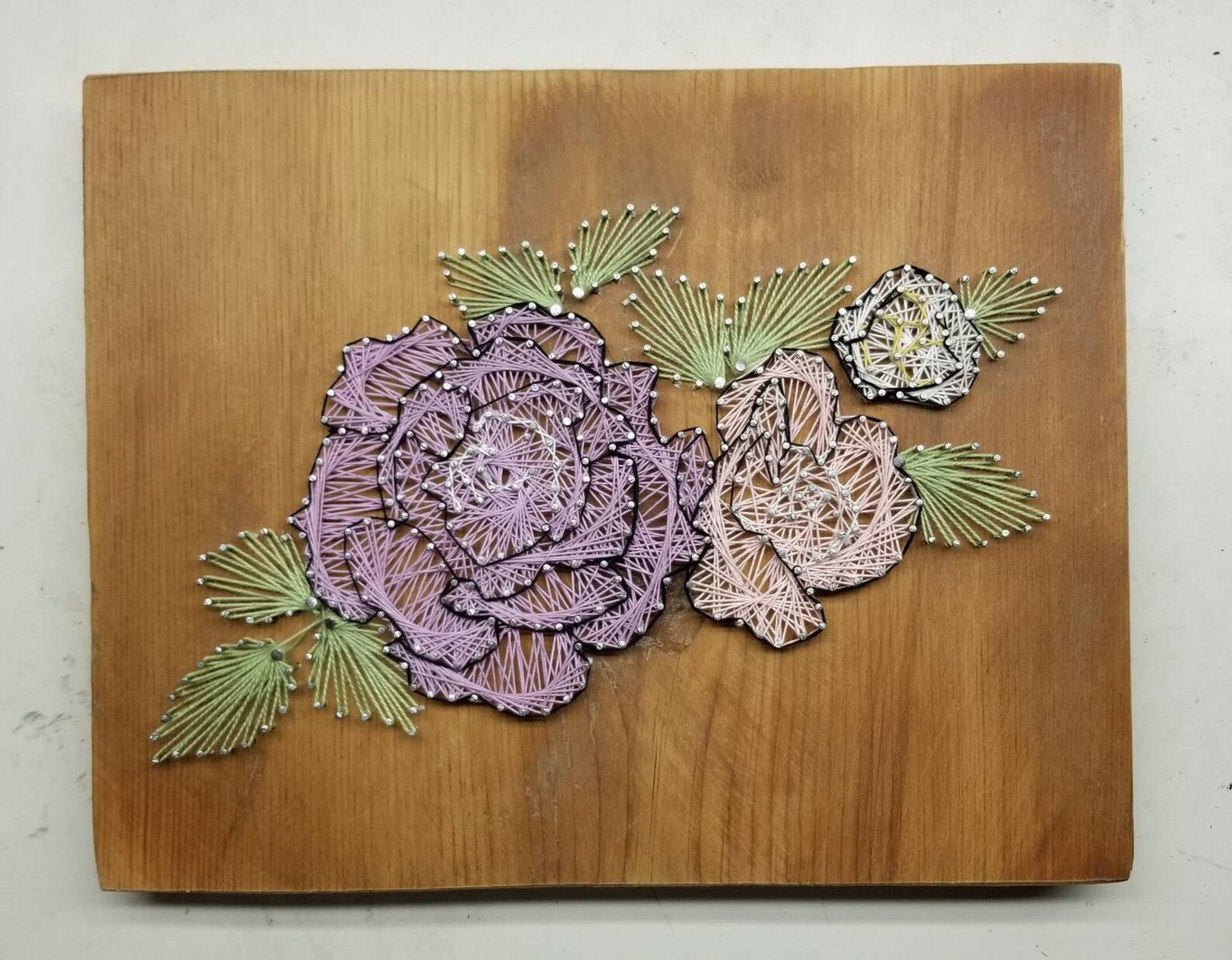 Flowers Floral Arrangement String Art - Etsy