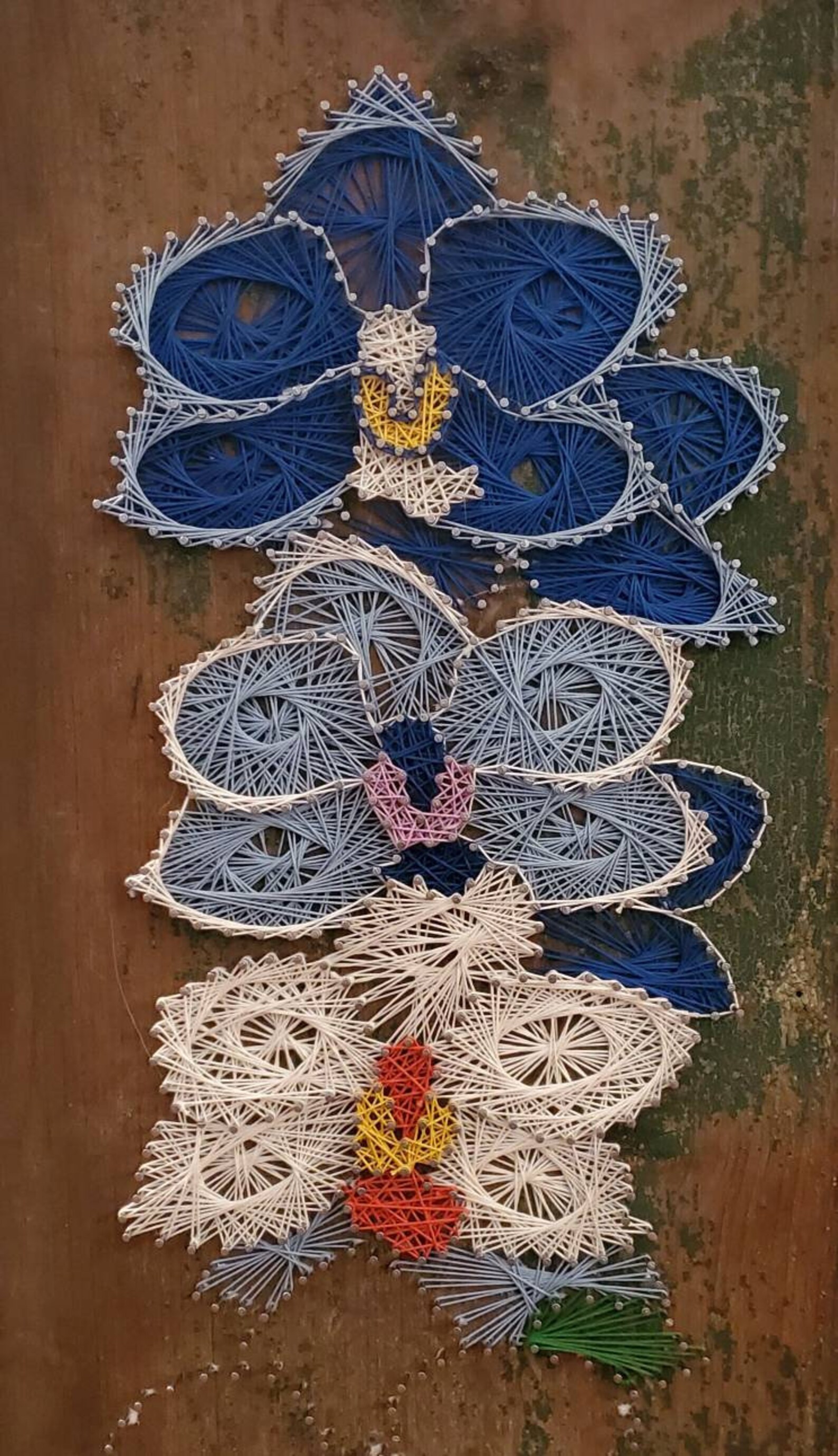 Flowers Floral Arrangement String Art - Etsy