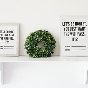 Funny Wifi Sign - PRINTABLE | Wifi Password Print Family Home ...