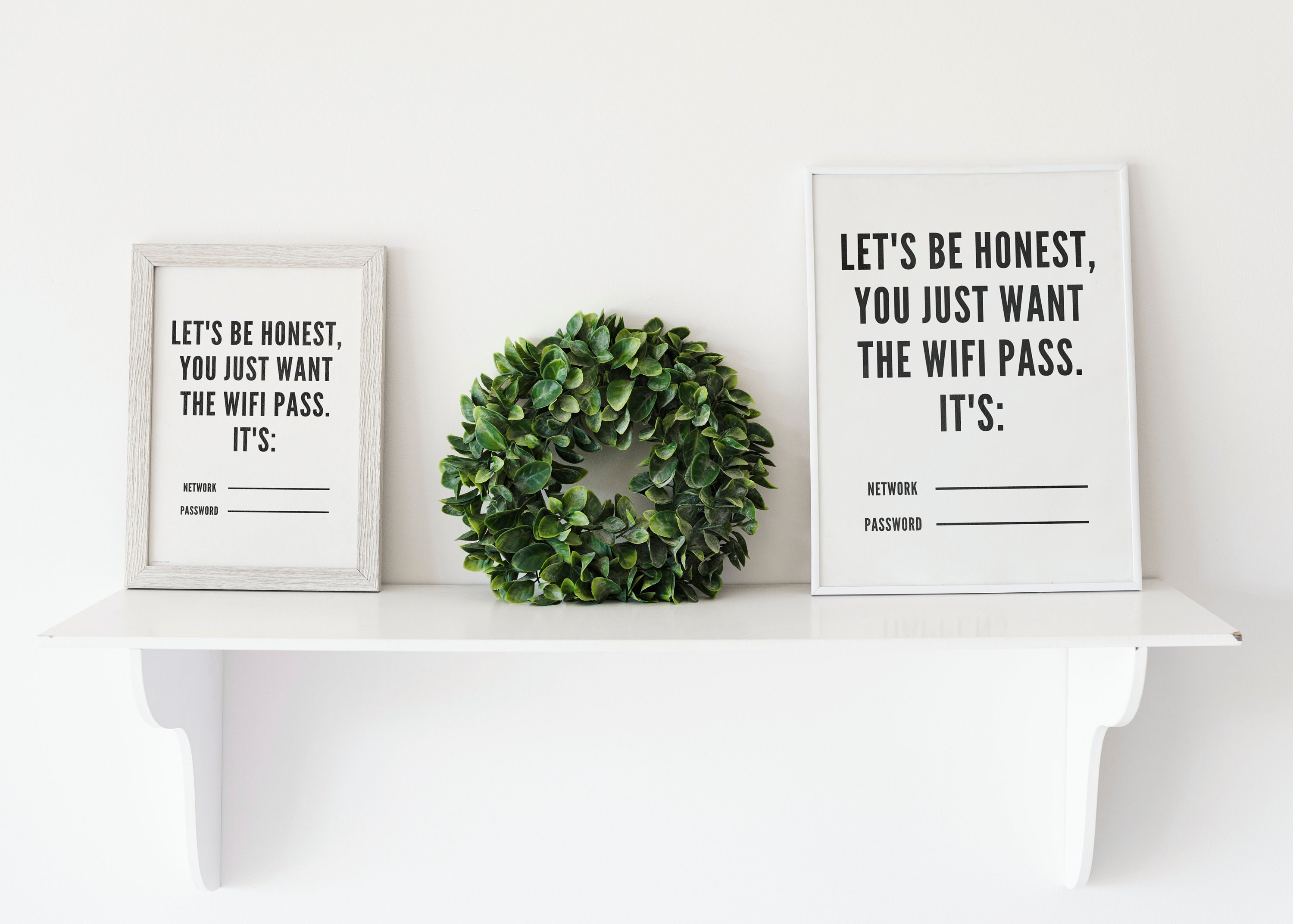 Funny Wifi Sign - PRINTABLE | Wifi Password Print Family Home ...