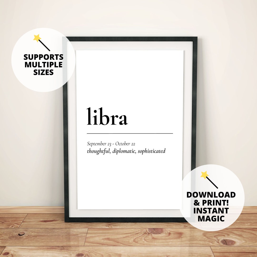 Libra Definition Traits - PRINTABLE | Horoscope Astrology Spiritual ...
