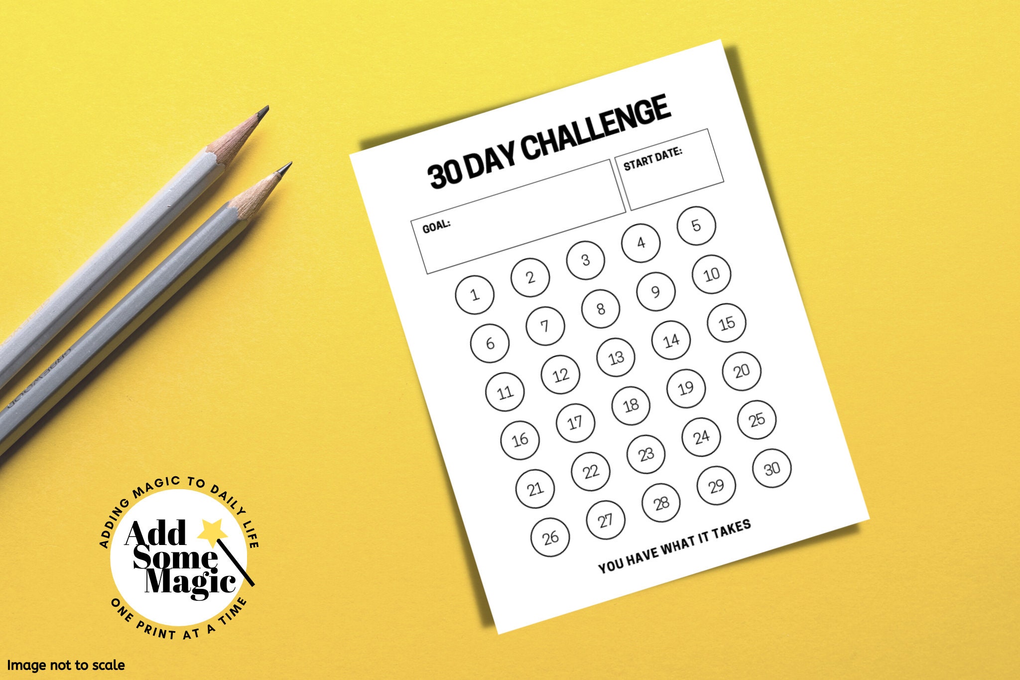 Printable 30-day Challenge Tracker Goal Tracking Sheet Habit Formation ...