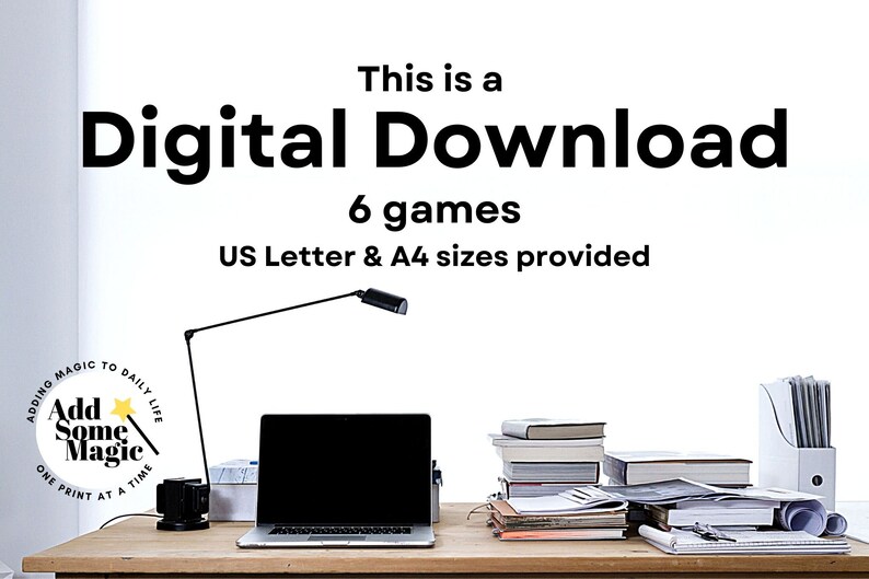 6 Office Games PRINTABLES | Fun Work Games Icebreakers | Printable Last ...