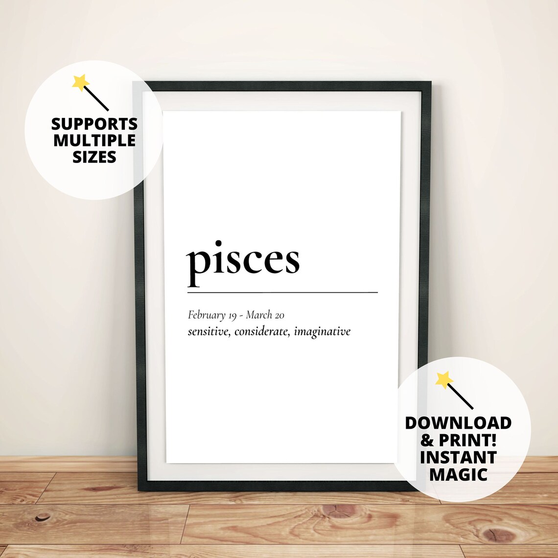 Pisces Definition Traits - PRINTABLE | Horoscope Astrology Spiritual ...