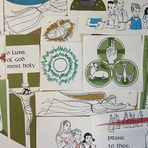 1960s Vintage Biblical Ephemera Lot 50 Paper Pack, Junk Journal Paper ...