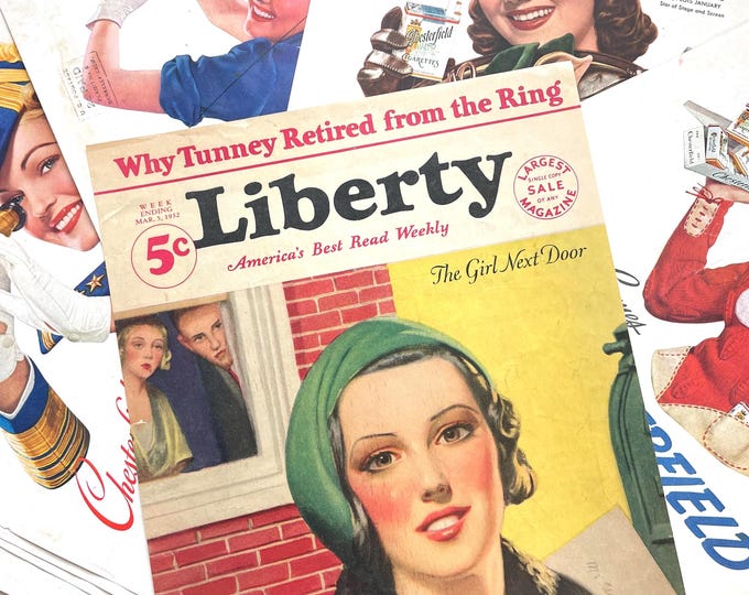 1940s Authentic WWII Full Page Magazine Ephemera Pack Highlighting ...