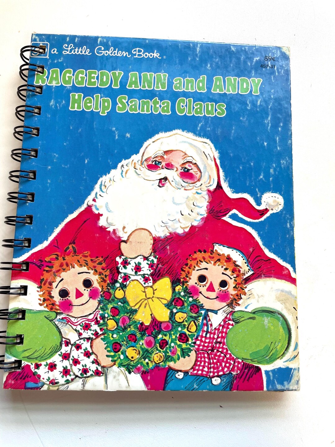 Vintage Raggedy Ann and Andy Little Golden Book Journal: 1977 Upcycled ...