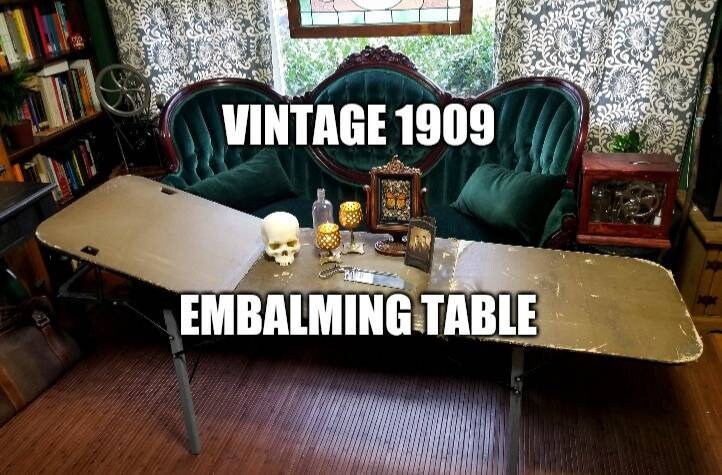 Vintage 1909 Folding Embalming Table / Cooling Board / Funeral | Etsy