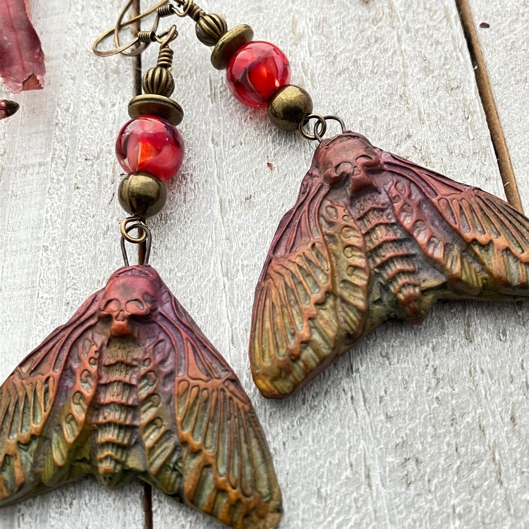 Birthday, Polymer Dangle Earring, Women's Earring, Polymer Clay Dead ...