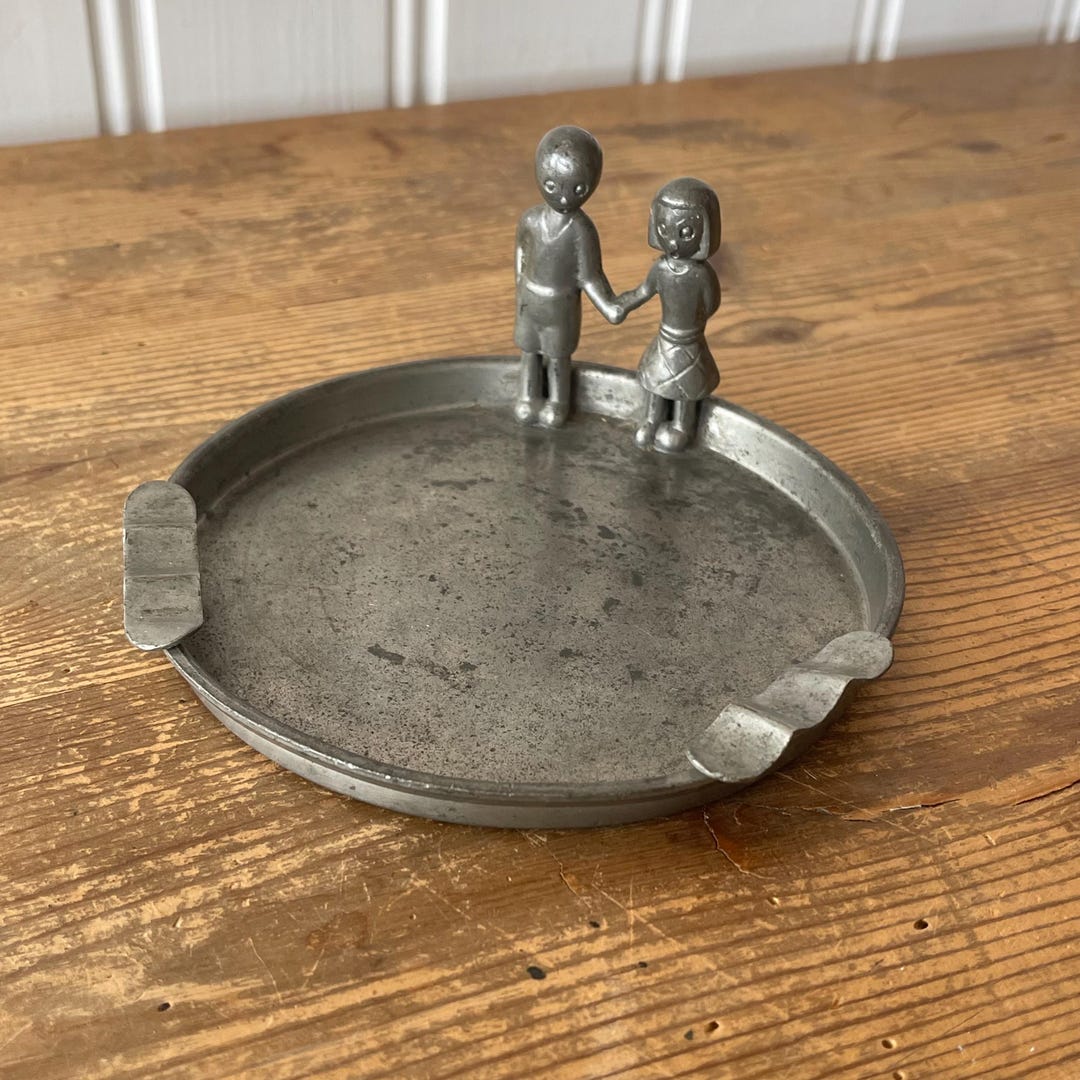 Art Deco Pewter Ashtray Ystad Tenn Sweden - Etsy