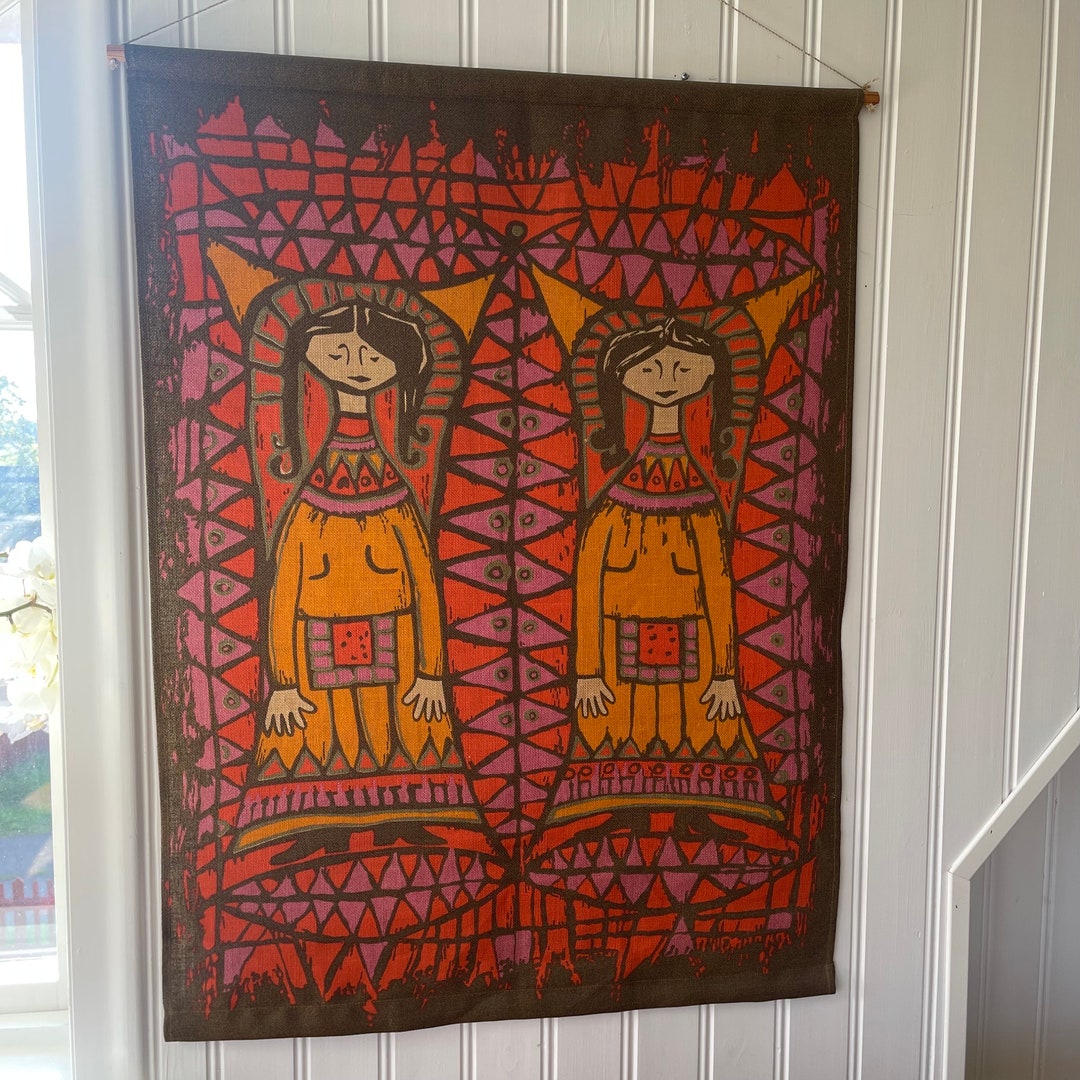 Ingrid Mjörne Michelsen Linen Wall Hanger Sweden - Etsy
