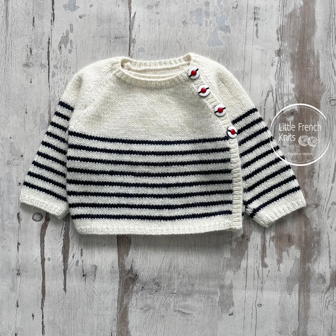 Knitting Pattern Baby Wool Cardigan Instructions in English PDF Sizes ...