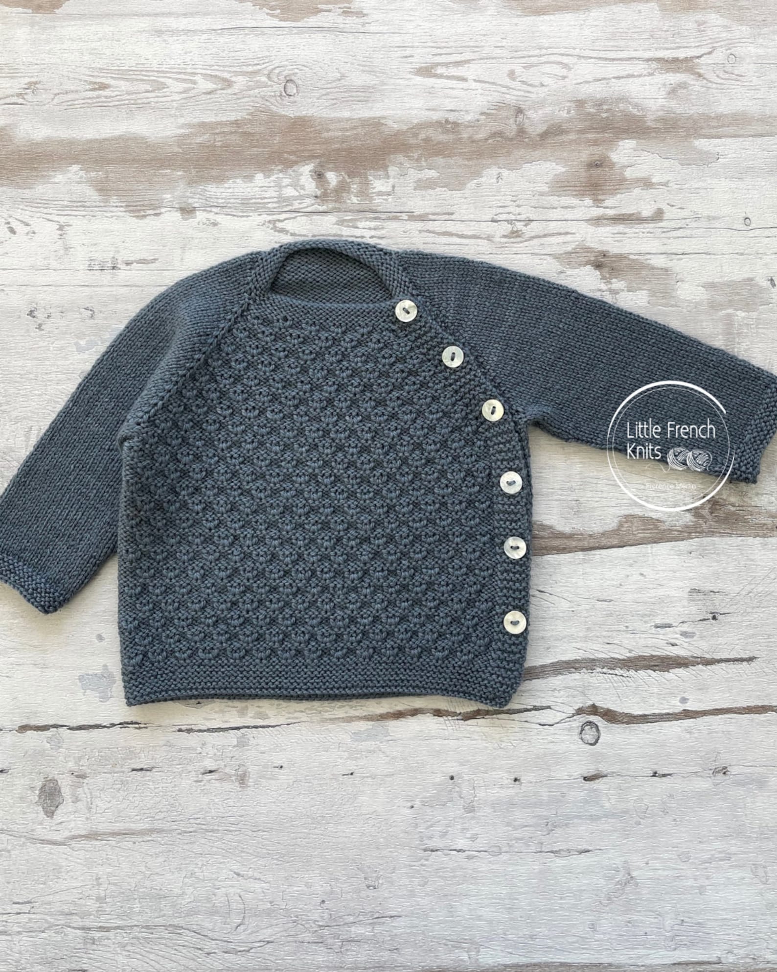 Knitting Pattern Baby Wool Sweater Instructions in English PDF Sizes ...