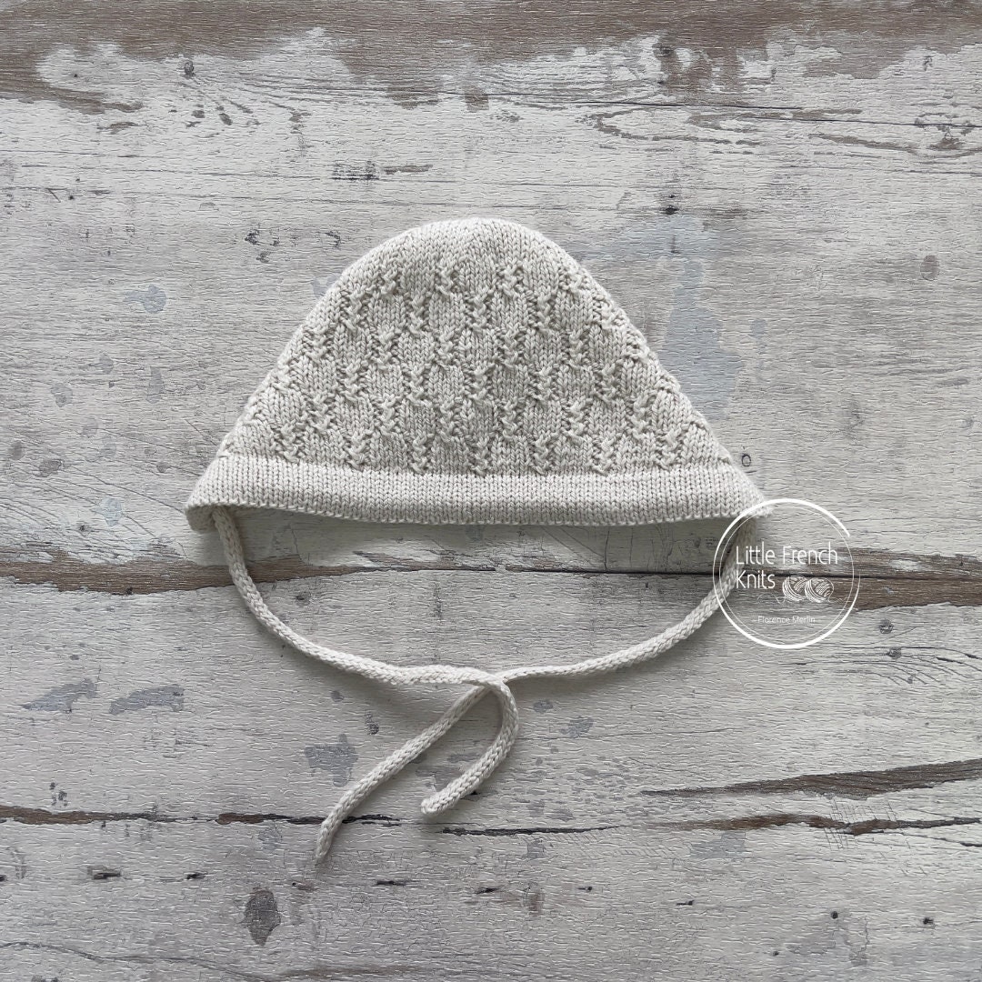 Knitting Pattern Baby Wool Bonnet Instructions in English PDF Sizes ...