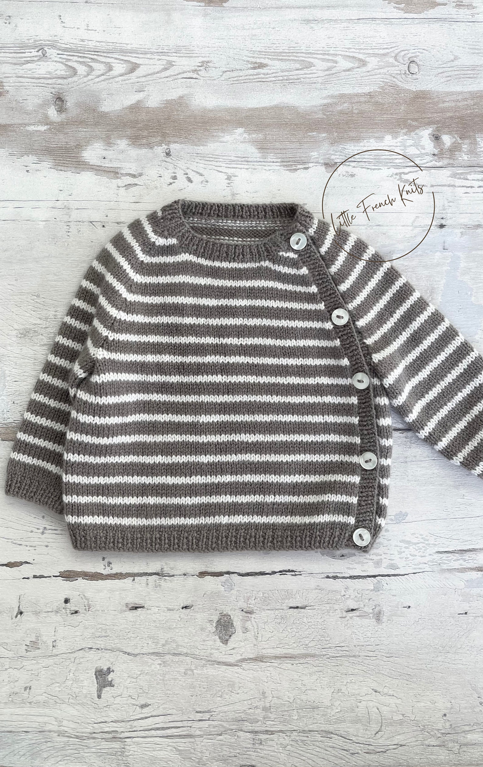 Knitting Pattern Baby Wool Sweater Cardigan Instructions in English PDF ...