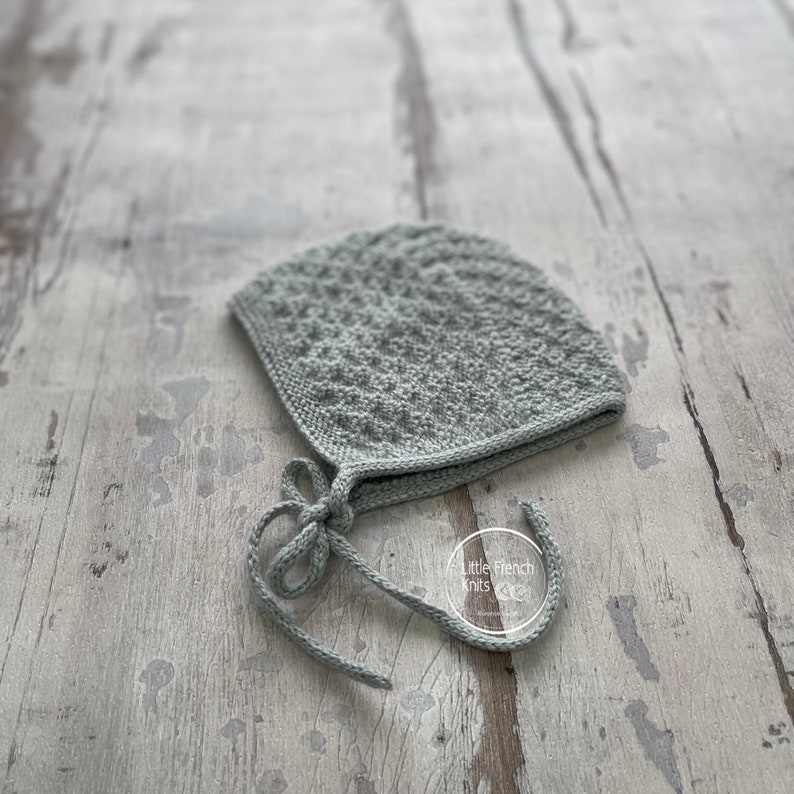 Knitting Pattern Baby Wool Bonnet Instructions in English PDF - Etsy