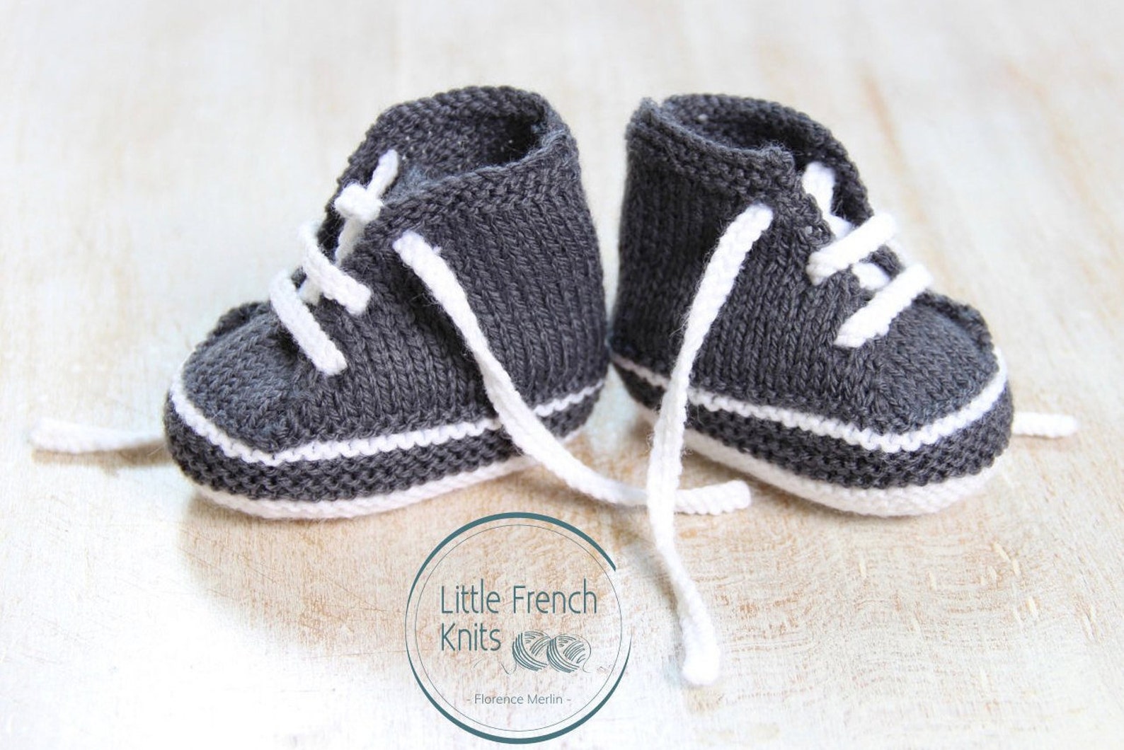 Baby Knitting Pattern Sneakers Booties Shoes Instructions in - Etsy