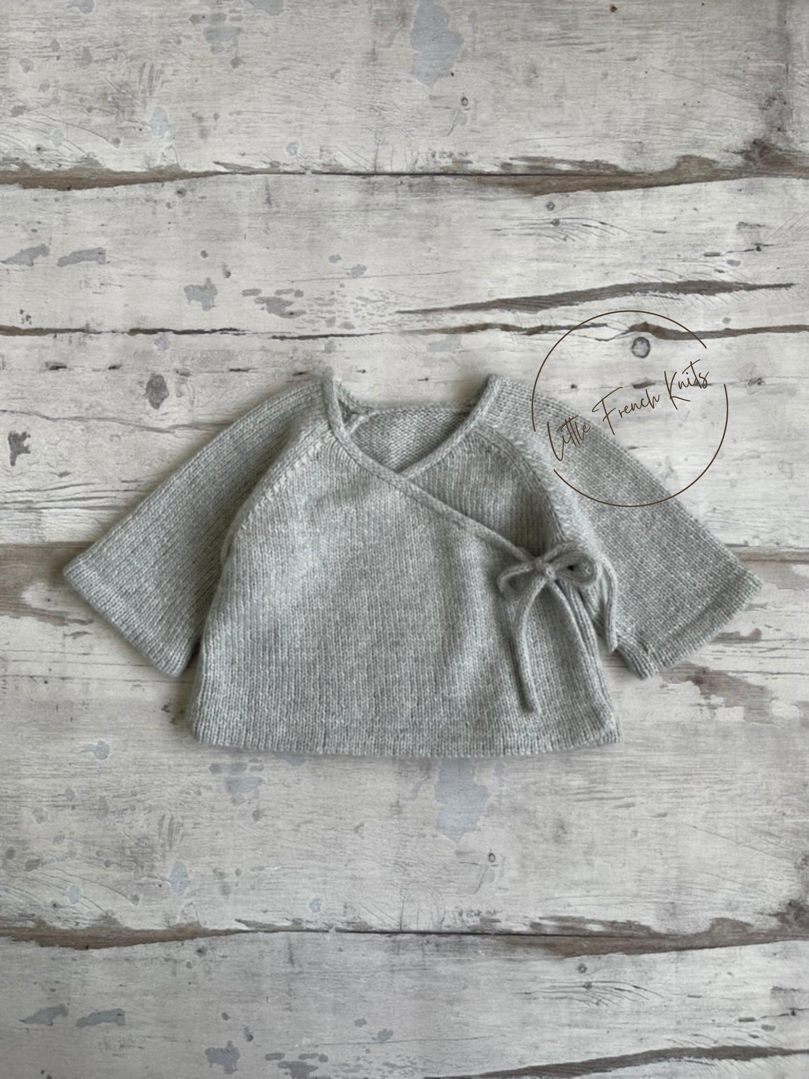 Knitting Pattern Baby Wool Crossover Cardigan Instructions in English ...