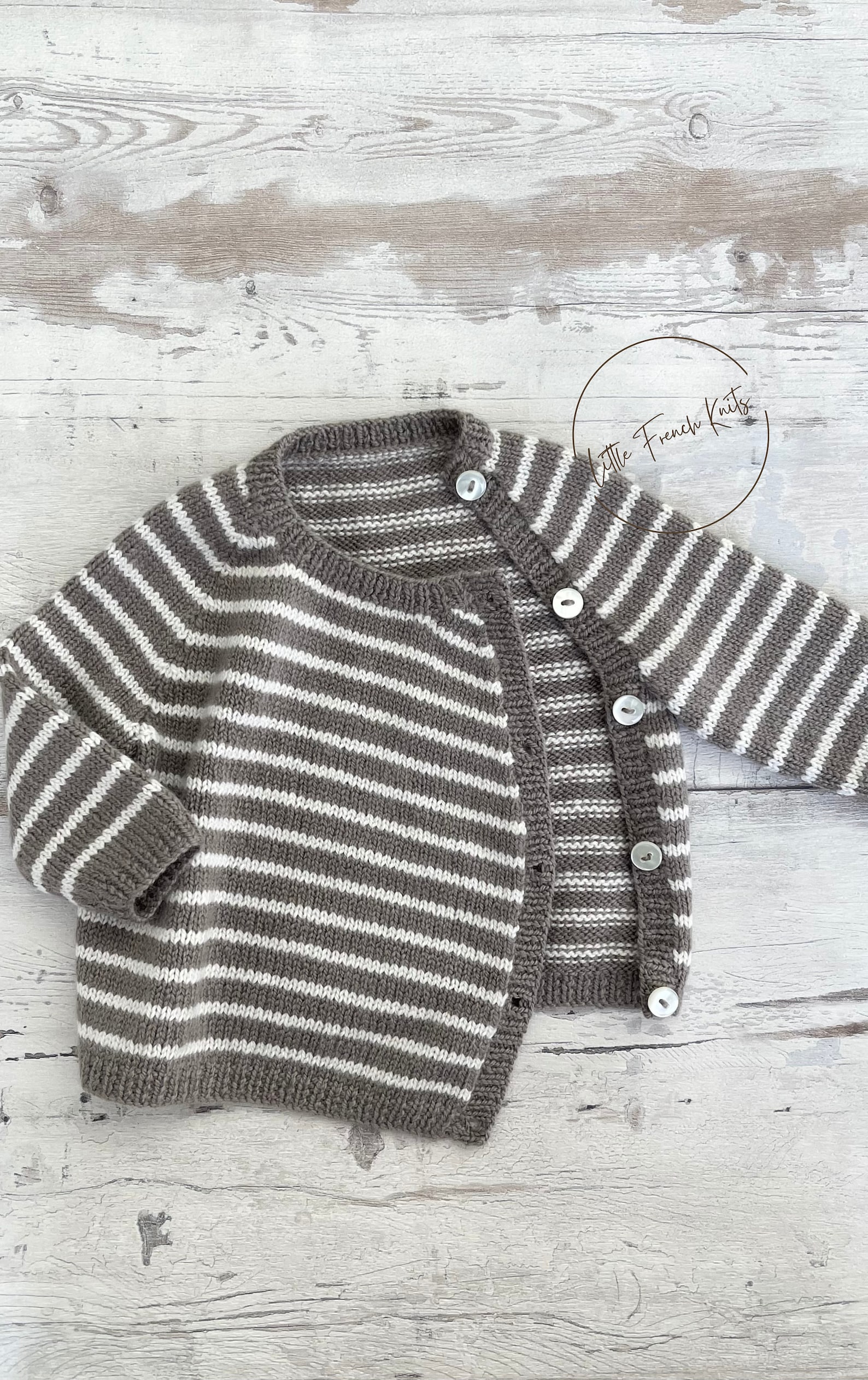 Knitting Pattern Baby Wool Sweater Cardigan Instructions in English PDF ...