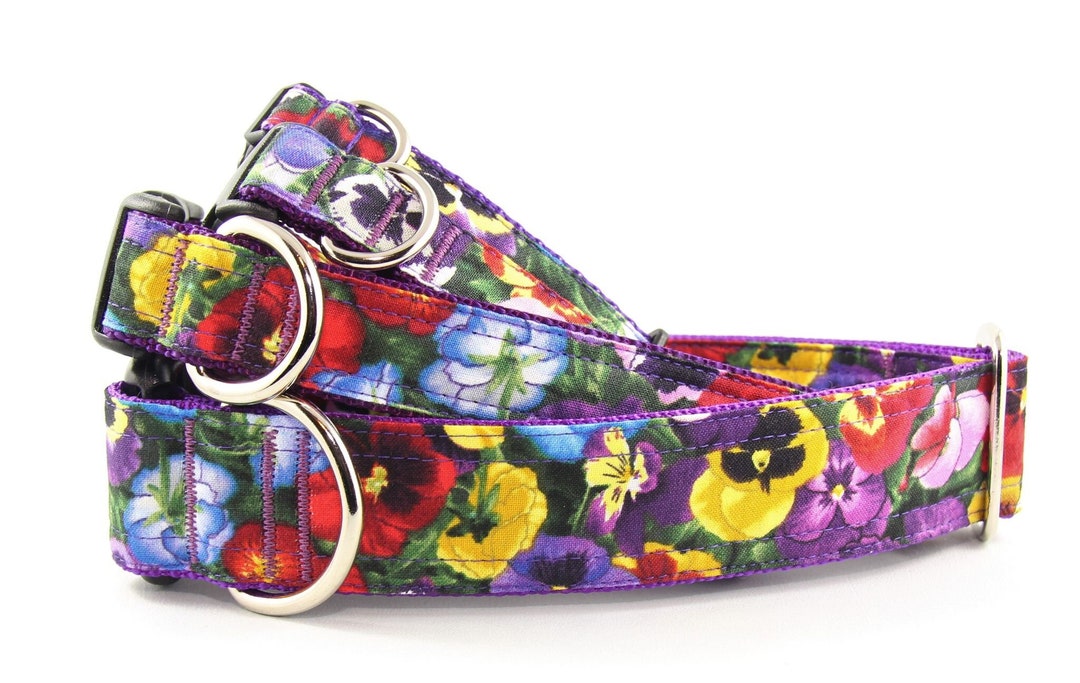 Pansy Garden Dog and Cat Collar - Etsy