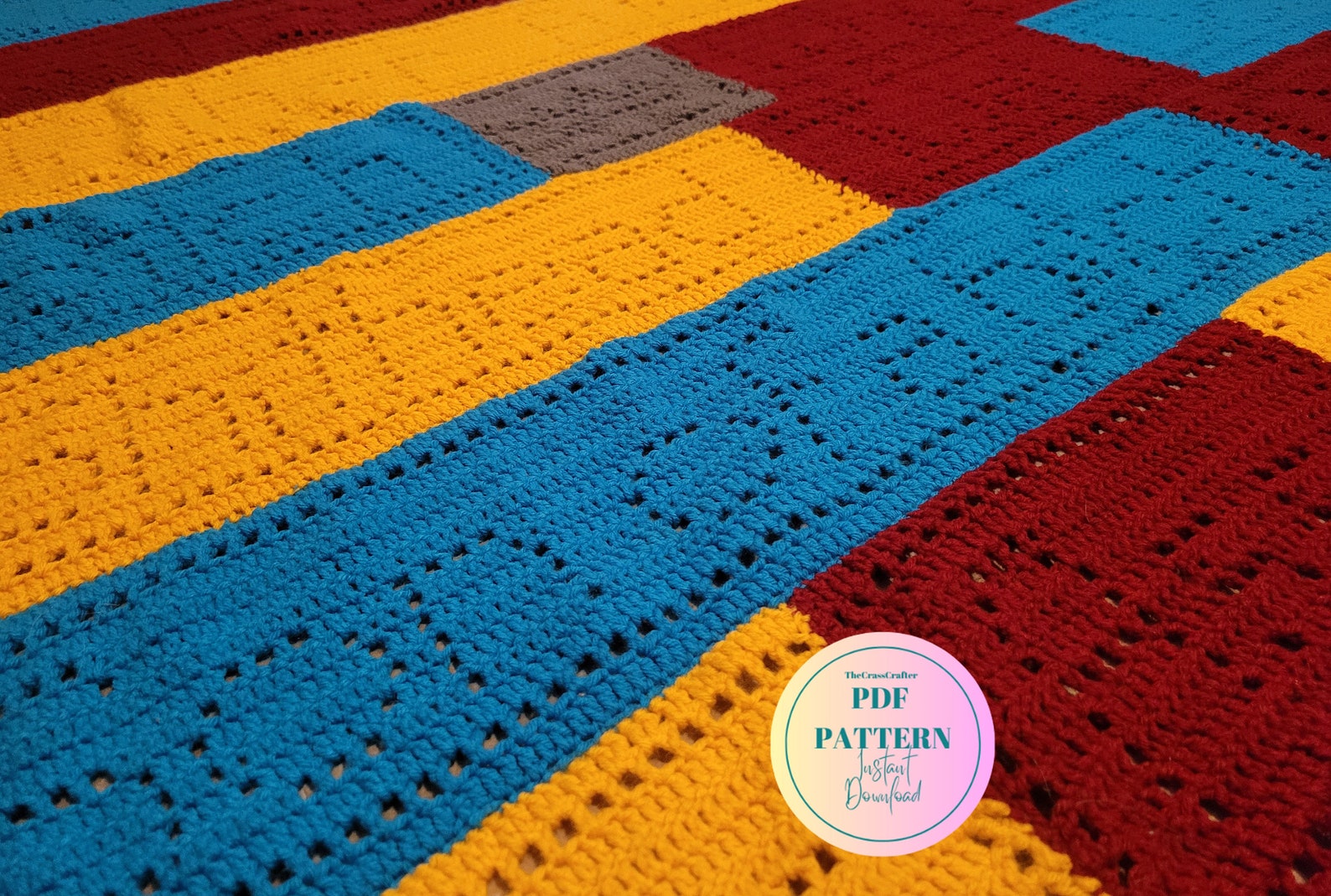 Crochet Pattern//swear Blanket Filet Crochet//charts and Written ...