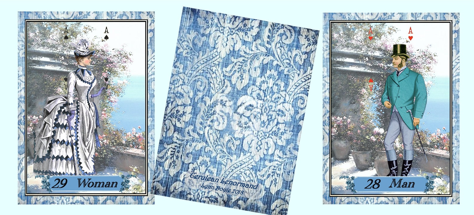Cerulean Lenormand Fortune Telling Oracle 36 Cards POKER Size. - Etsy
