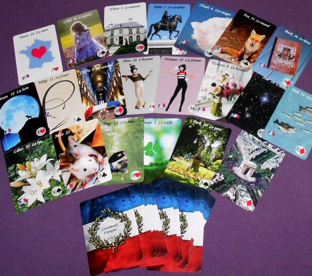 Lenormand Français (french Lenormand) Fortune Telling Oracle Cards ...