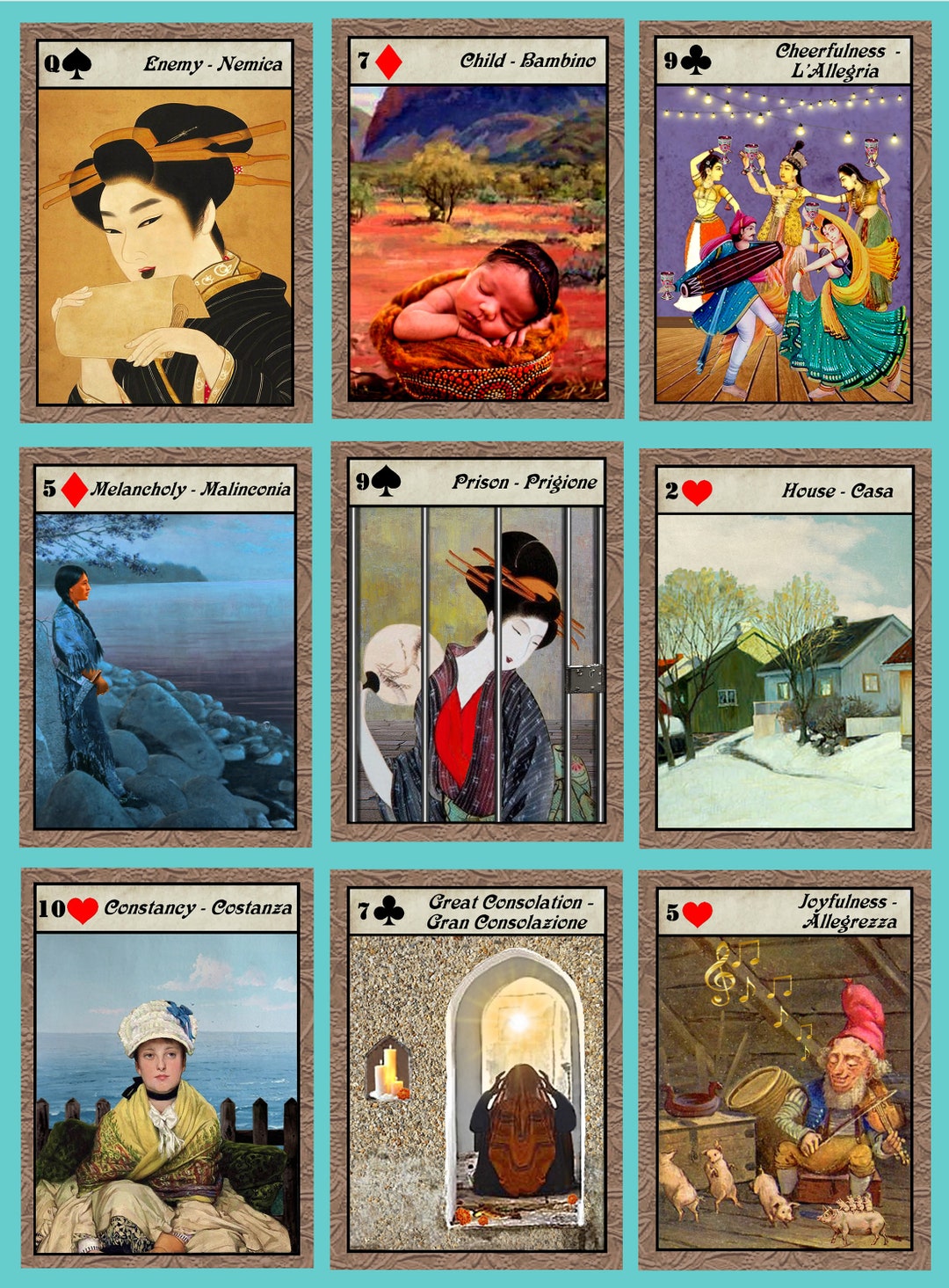 Diana Sibilla Fortune Telling Cards. 52 Cards. Brand New. Self ...