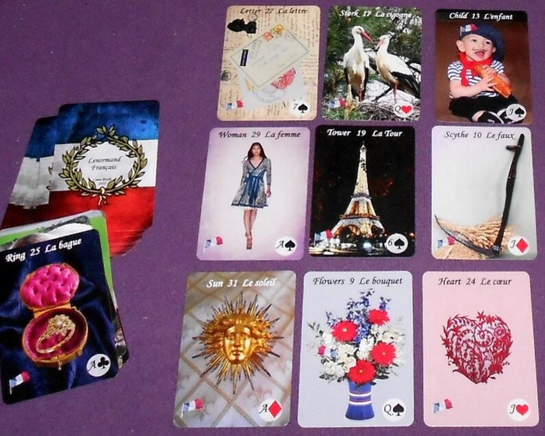Lenormand Français (french Lenormand) Fortune Telling Oracle Cards ...