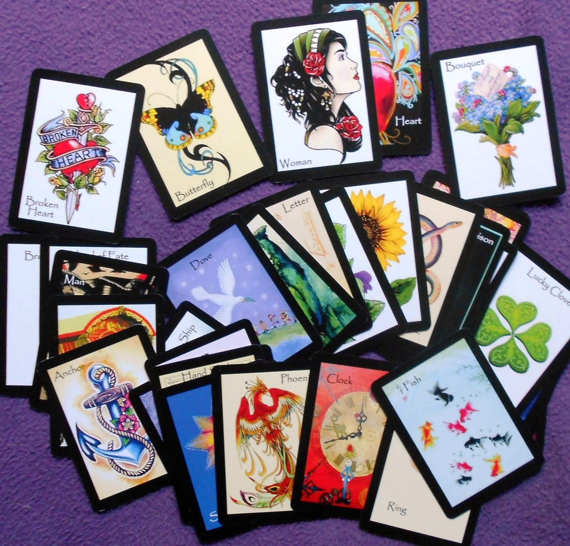 Eclectic Gypsy Fortune Telling Oracle 36 Cards by Lynn Boyle. - Etsy