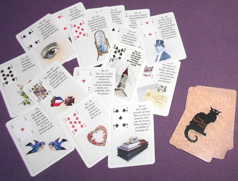 Vintage Gypsy Witch Fortune Telling Oracle 52 Cards by Lynn - Etsy