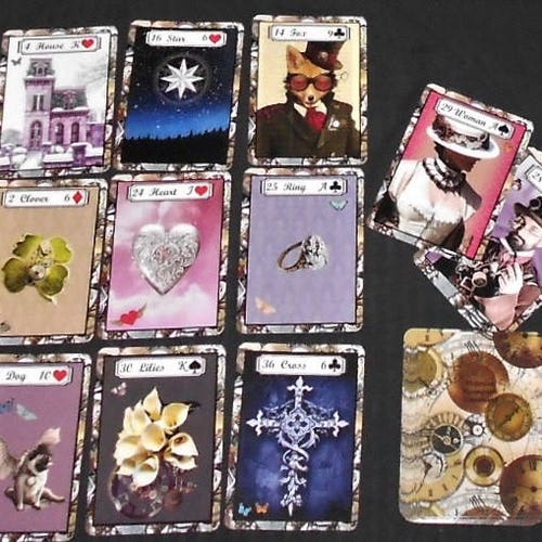 Grand Tableau Reading Mat MINI Lenormand Reading Tarot | Etsy