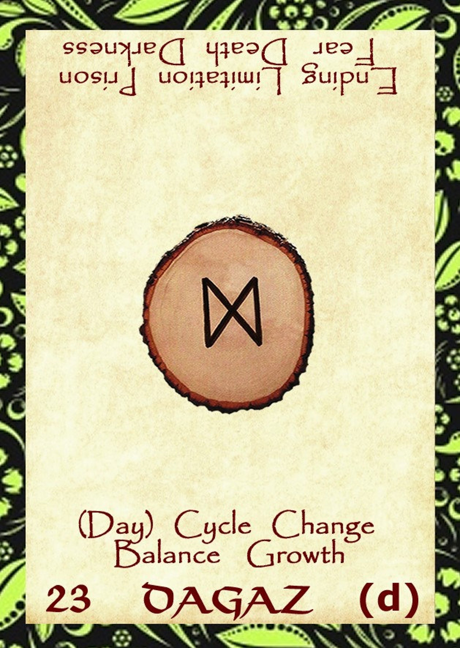 Rune Cards With Key Words Oracle Deck 25 Cards by Lynn Boyle. Brand New ...
