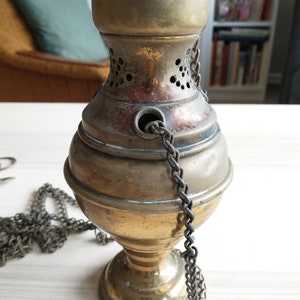 Antique Church Censer Triple Chain Incense Burner - Etsy