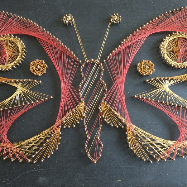 String Art Butterfly - Etsy