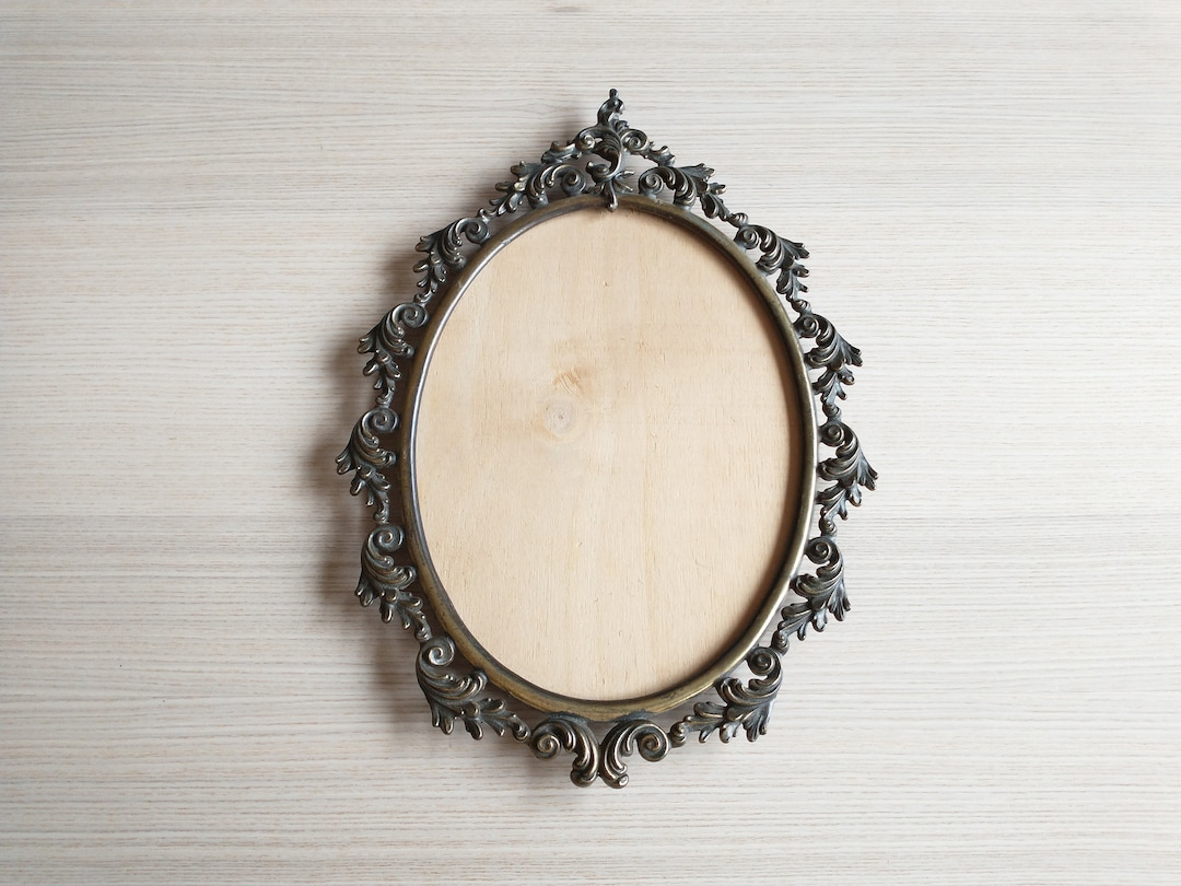 Floral Bronze Color Oval Picture Frame / Classic Wall Hanging ...