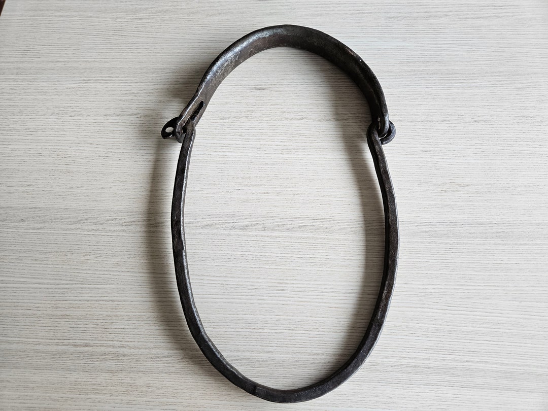Large Antique Forged Iron Cattle Collar/primitive/country Decor - Etsy