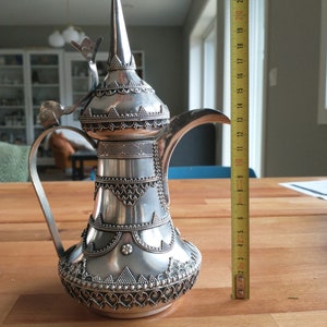 Dallah, Arabic Coffee Pot, 925 Silver, Antique, Ornament, Gift - Etsy