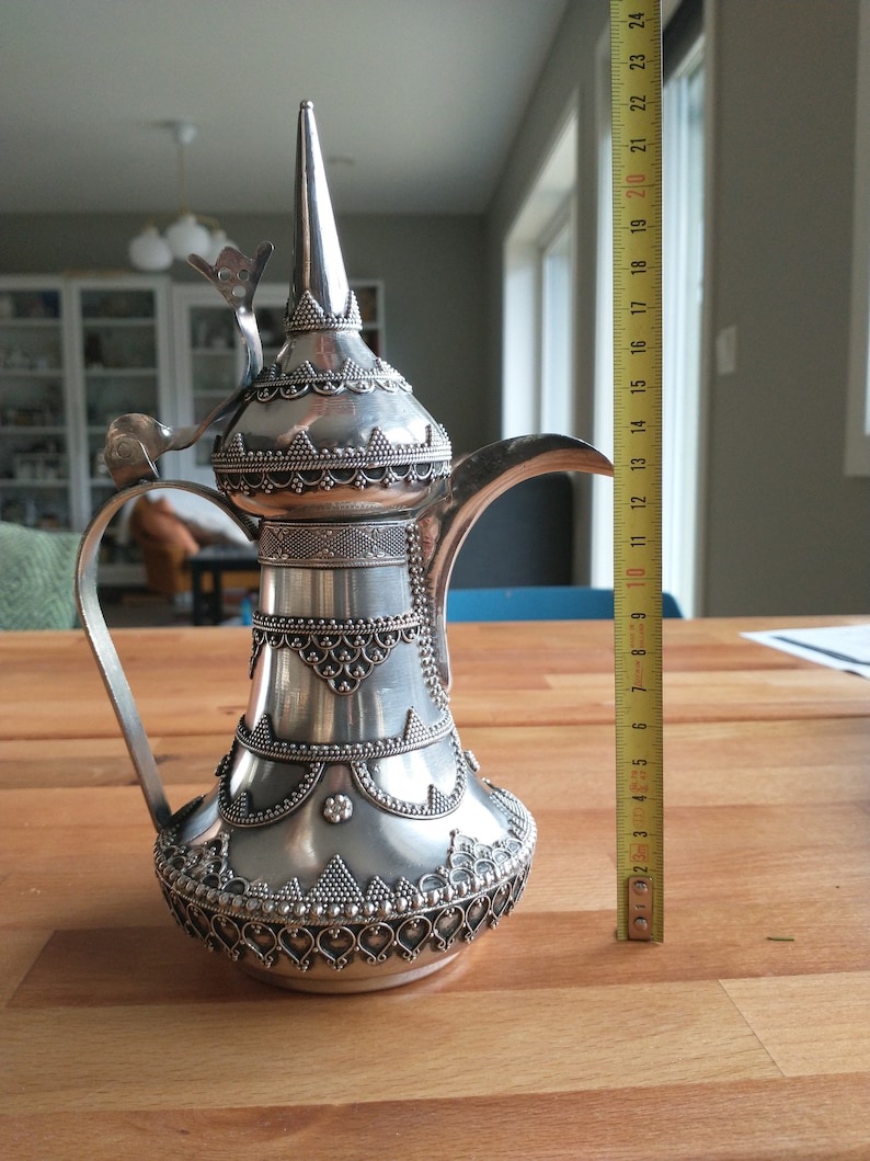 Dallah, Arabic Coffee Pot, 925 Silver, Antique, Ornament, Gift - Etsy