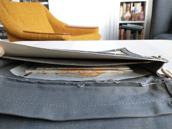Swedish, Canvas Hiking Map Bag, Messenger Bag - Gem