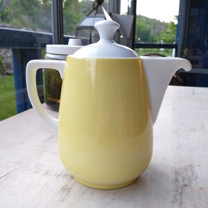 Rare Melitta Yellow White Teapot 1-6, Coffee Pot, Mid-century, Gift ...