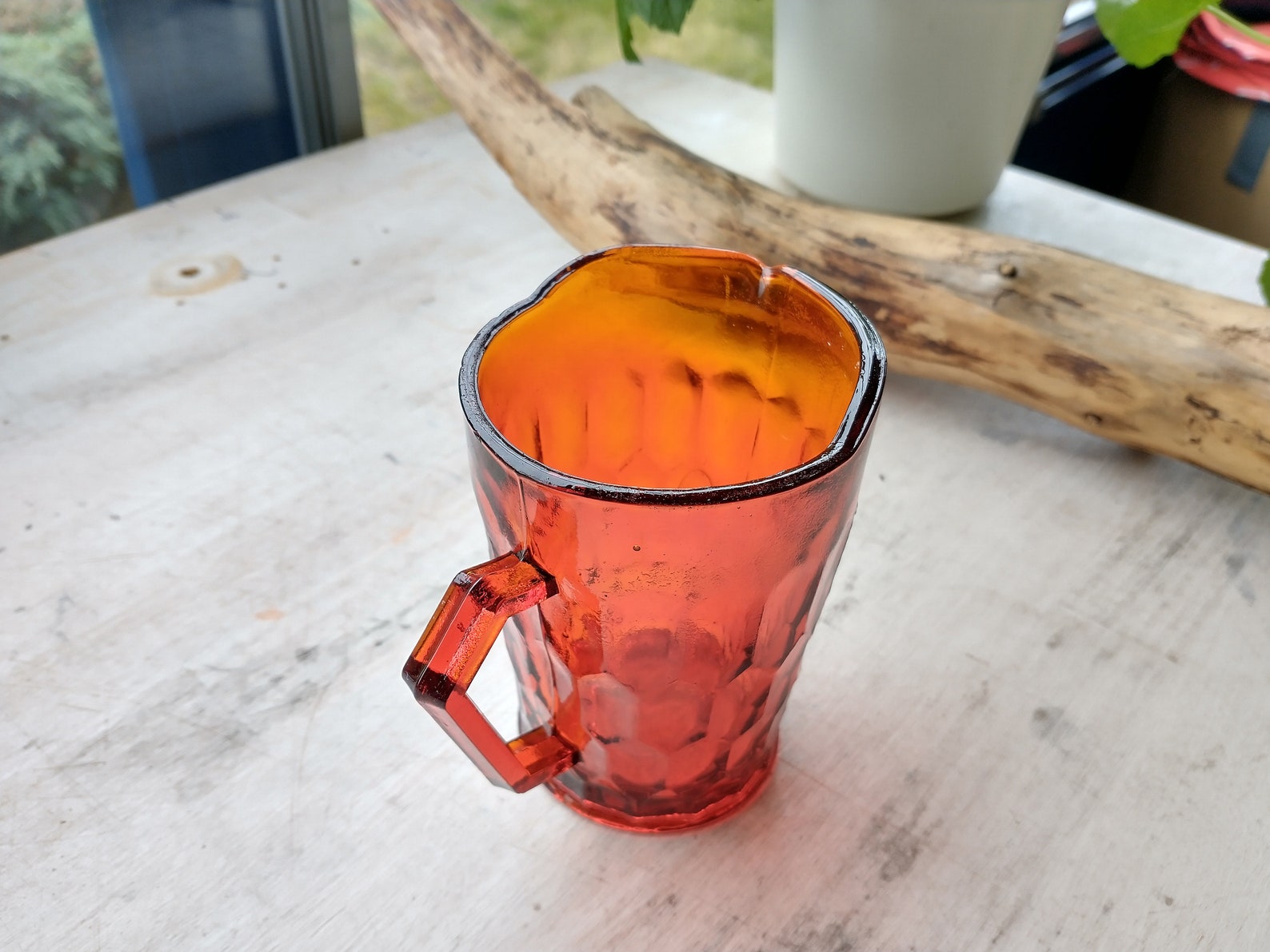 Hazel Atlas Honeycomb Cobalt Pressed Glass Creamer Ruby Red - Etsy