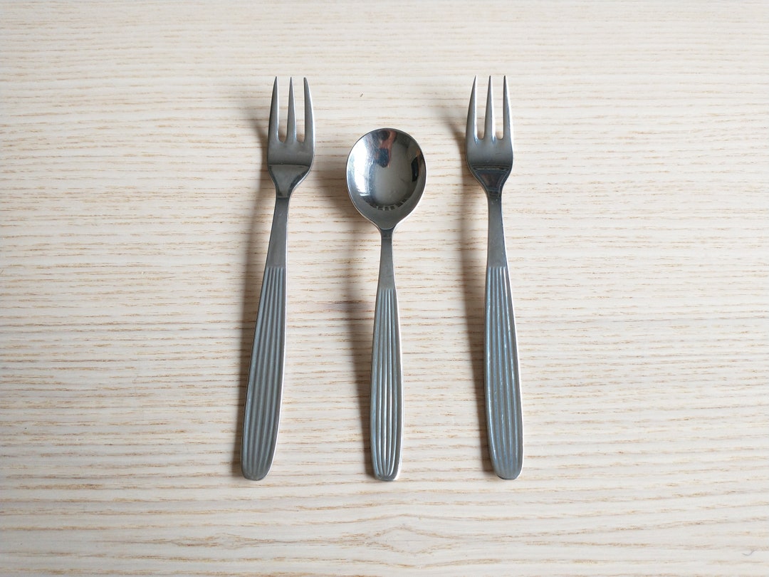 Original Hackman Scandia by Kaj Franck / Serving Forks / Egg Spoon ...