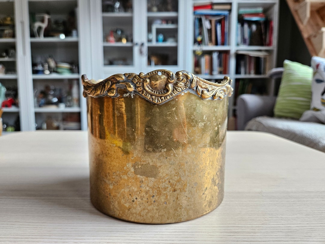 Victorian Style Brass Flower Pot/country House Decor - Etsy
