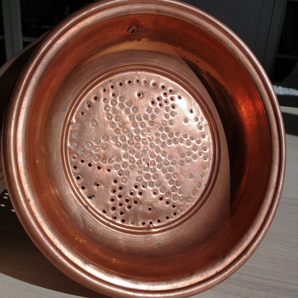 Copper Colander - Etsy