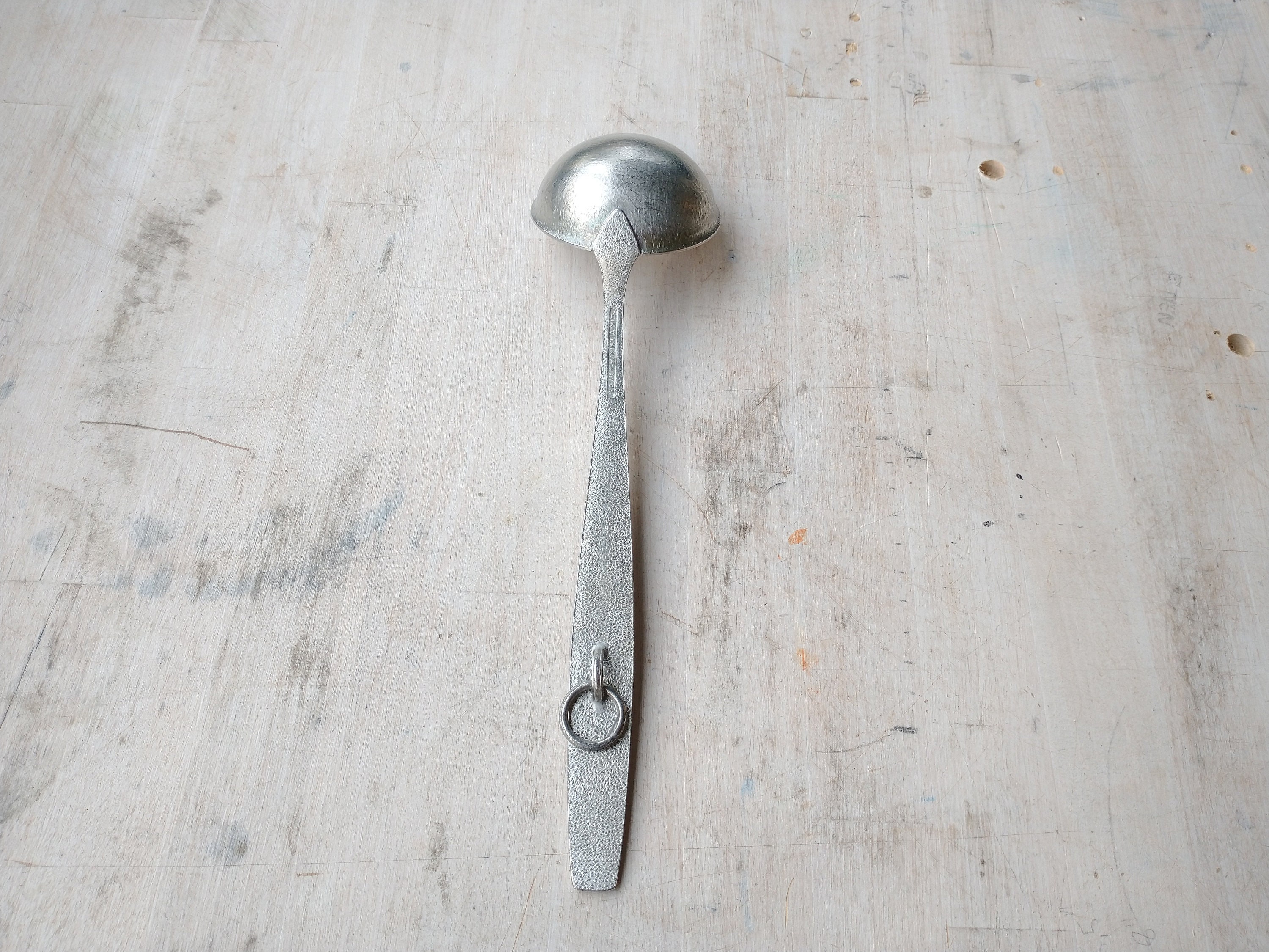 Norwegian Folk Pewter Serving Spoon, Rosemaling, Farmhouse, Country ...