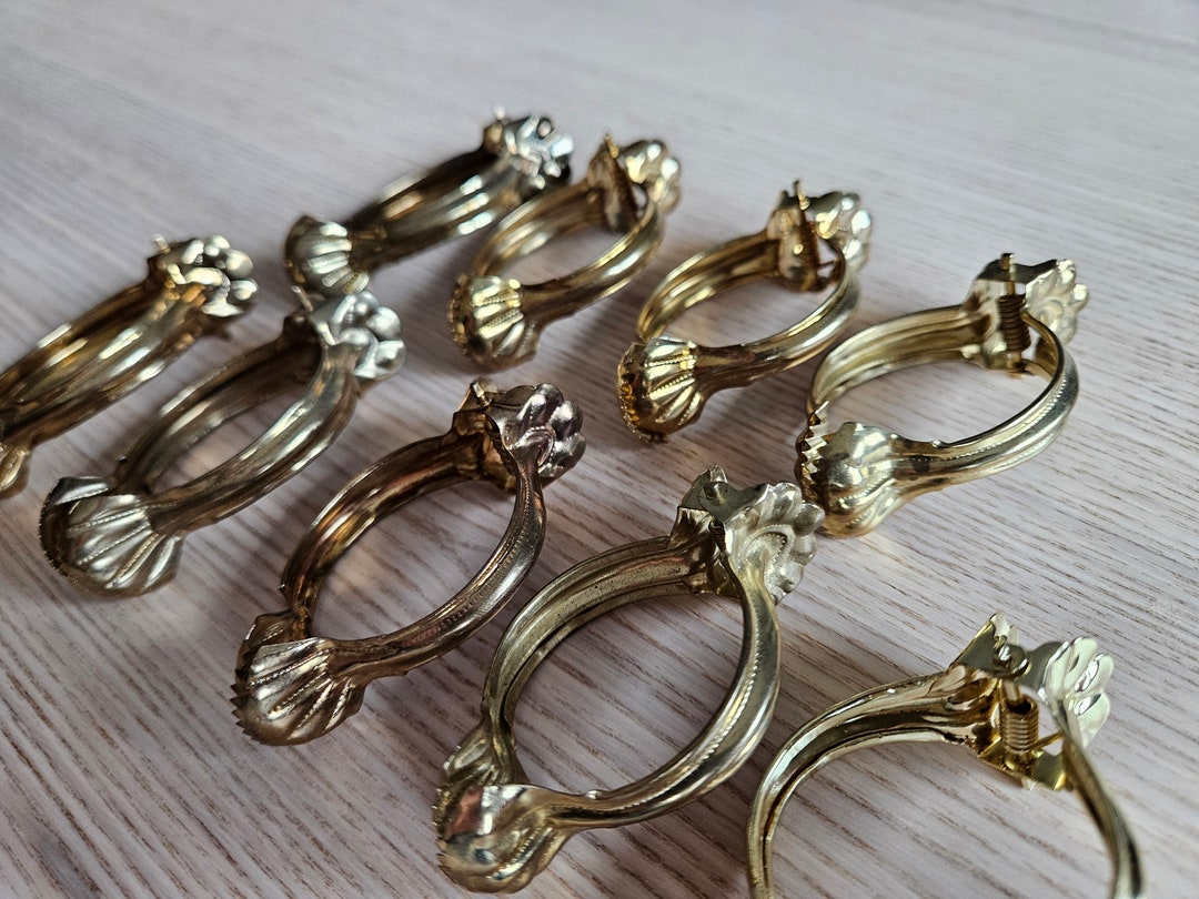 9 Victorian Style Curtain Clips / Cafe Curtain Clips / Napkin Rings - Etsy